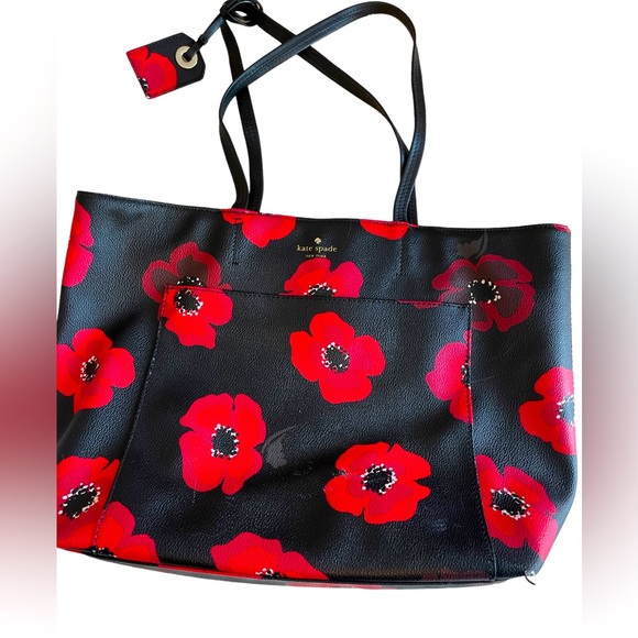kate spade | Bags | Kate Spade Red Poppy Tote | Poshmark